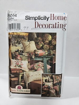 Simplicity Home Decorating 8044 Pillows In Twelve Styles Uncut 1998 | eBay