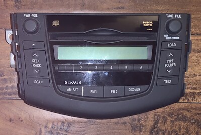 TOYOTA RAV4 XM RADIO 6 CD DISC CHANGER MP3 PLAYER OEM HEAD UNIT STEREO ...
