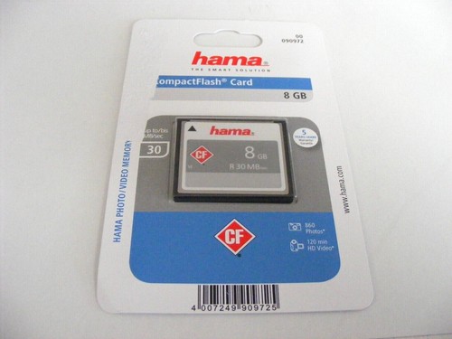 8GB Compact Flash Card 30MB/s ( 8 GB CF Karte ) HAMA Neu | eBay.de