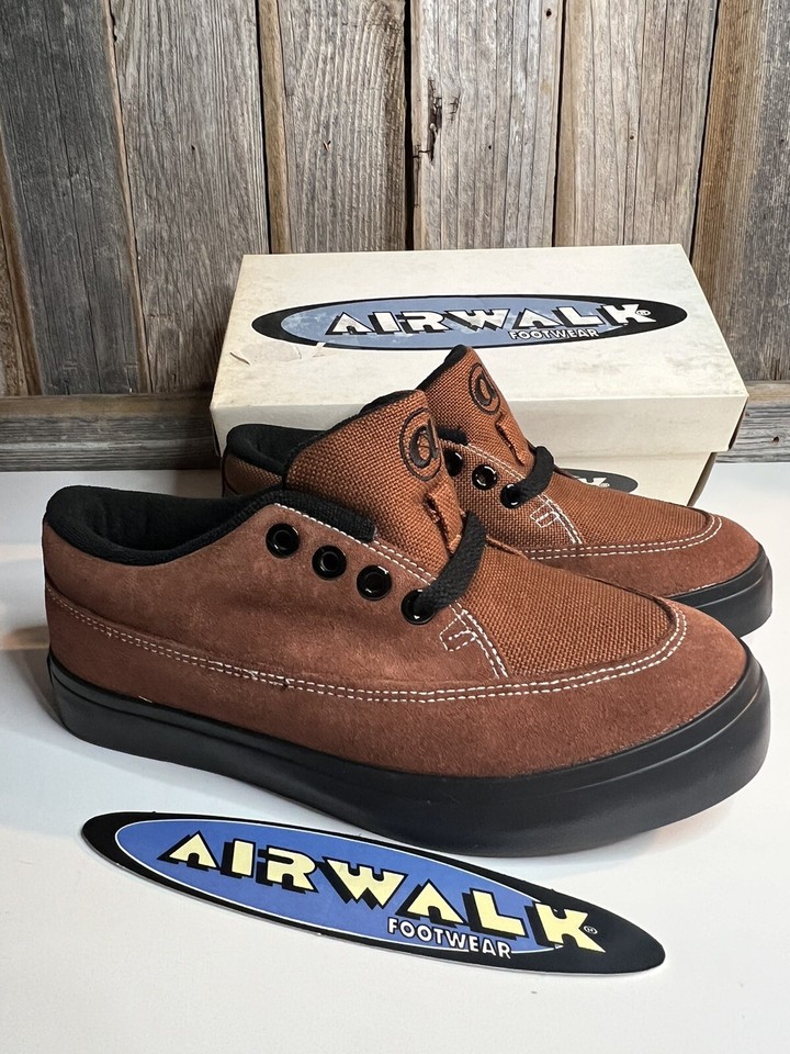Vintage 90s Airwalk 50/Fifty Skate Sneakers Shoes Flux Rust NOS Mens Sz ...