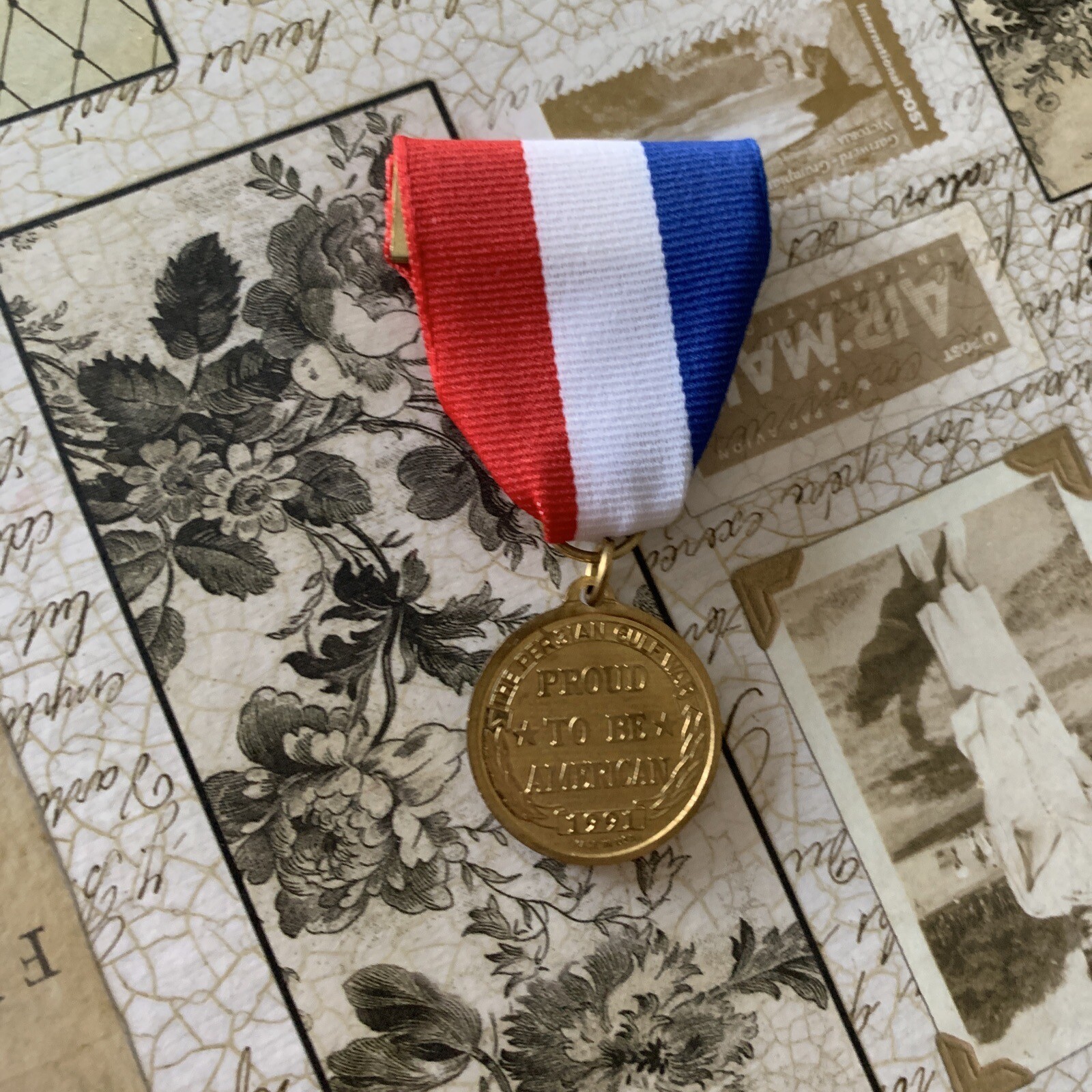 1991 United States Persian Gulf War Medal - "Proud to be American" | eBay