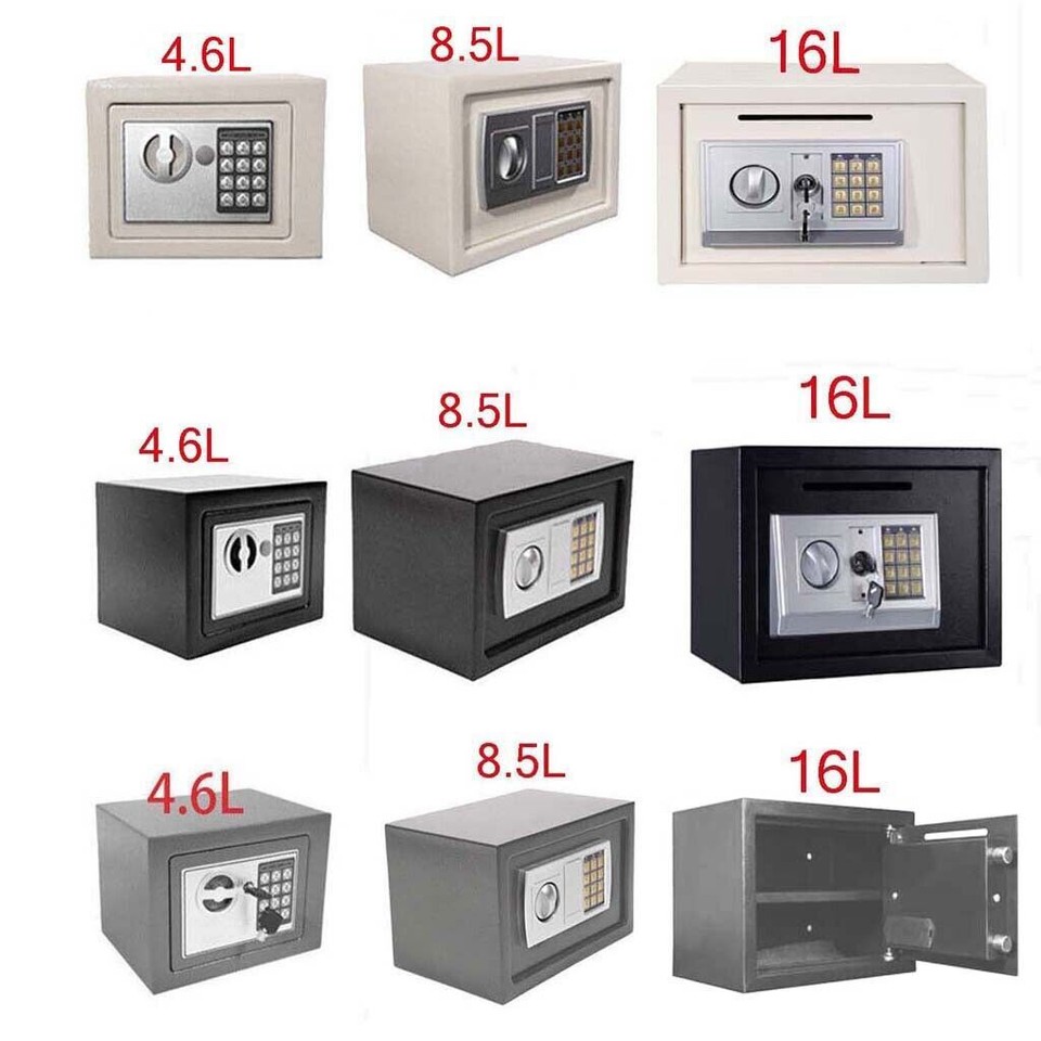 High Security Home Safe Safebox Secure Storage Box With Digital And Key ...