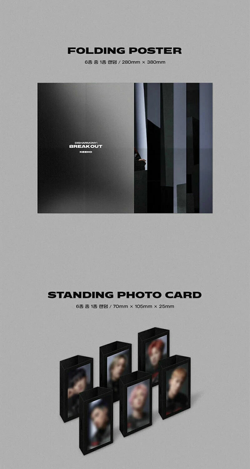 P1HARMONY DISHARMONY:BREAK OUT 2nd Mini Album FREAK CD+Photo Book+Card ...