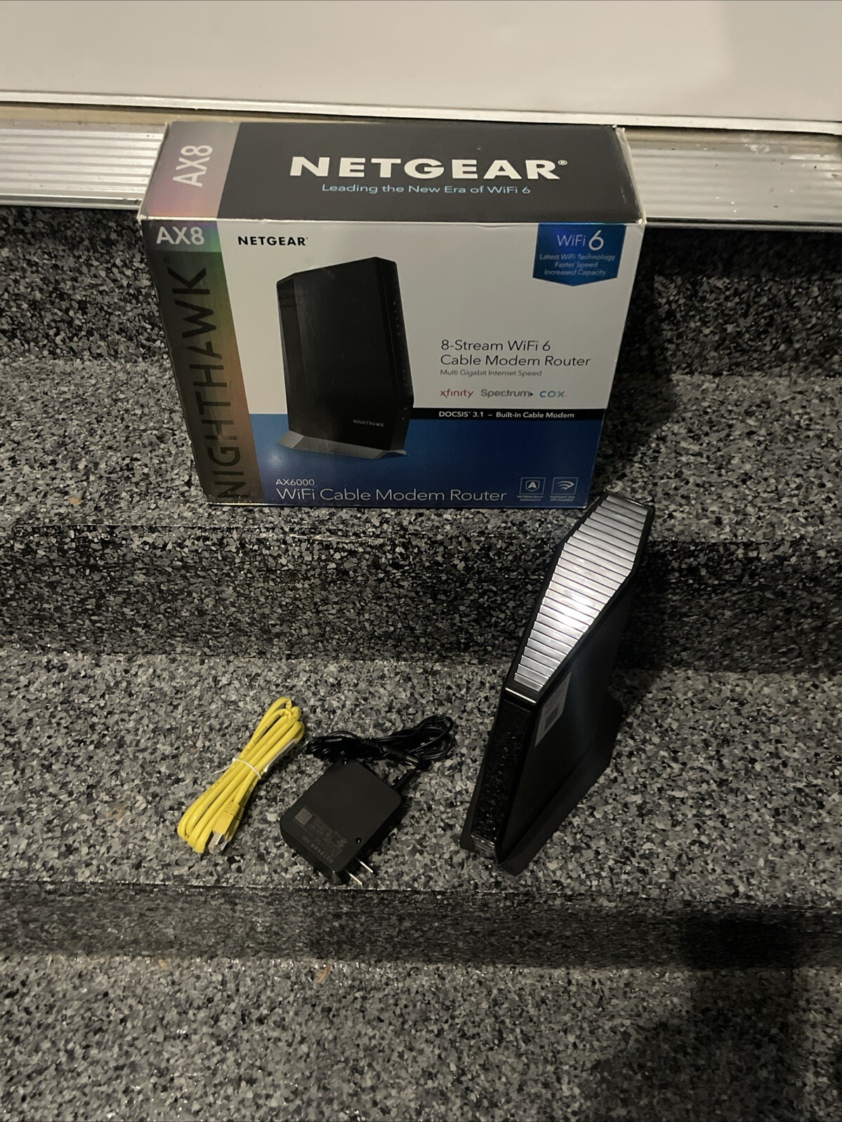 NETGEAR Nighthawk AX8 AX6000 DOCSIS 3.1 WiFi 6 Modem Router #CAX80 w ...