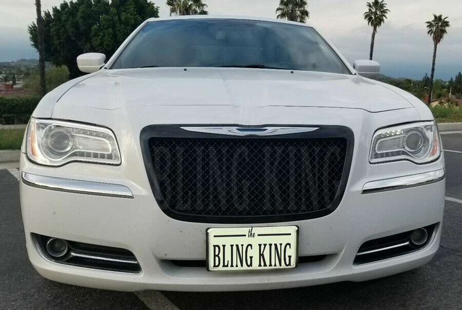 Fits 2011-2014 Chrysler 300 Black Mesh Bentley Grille Bently Grill | eBay