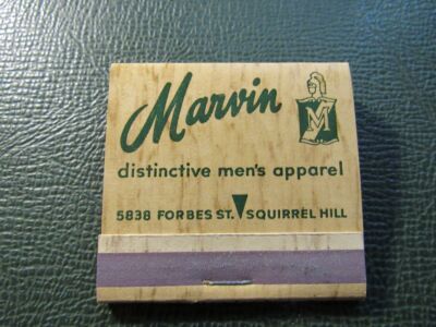 Matchbook - Marvin Men's Clothes Pittsburgh PA FULL 30 Strike | eBay