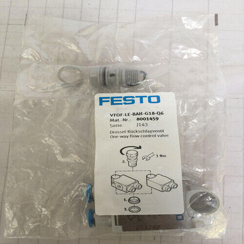 NEW FESTO Check valve VFOF-LE-BAH-G18-Q6 8001459 1PC | eBay
