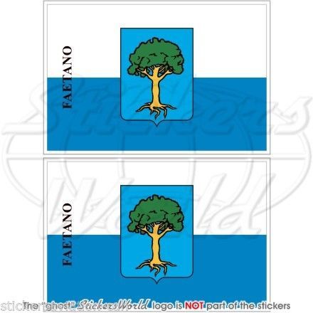FAETANO Castello Flag SAN MARINO Vinyl Bumper Decals, Stickers 3" (75mm ...