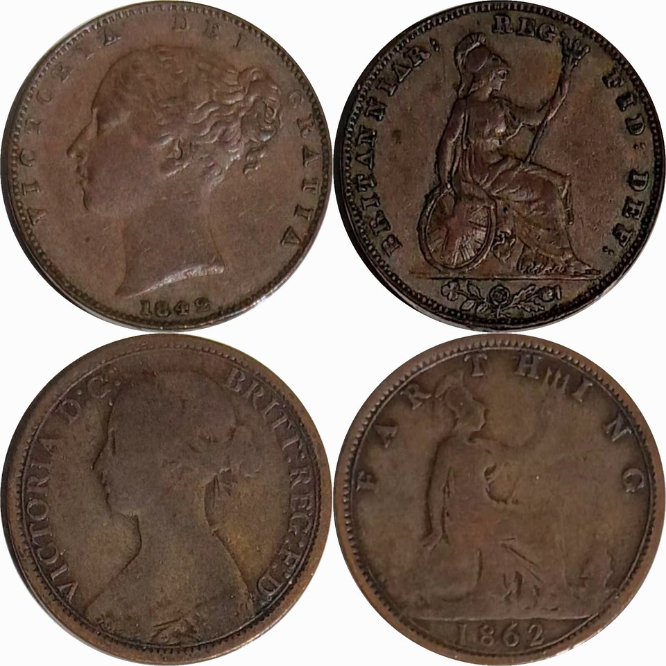 Whitman Great Britain Type Set Victoria 1837-1901 9520 Album 21 Coins ...