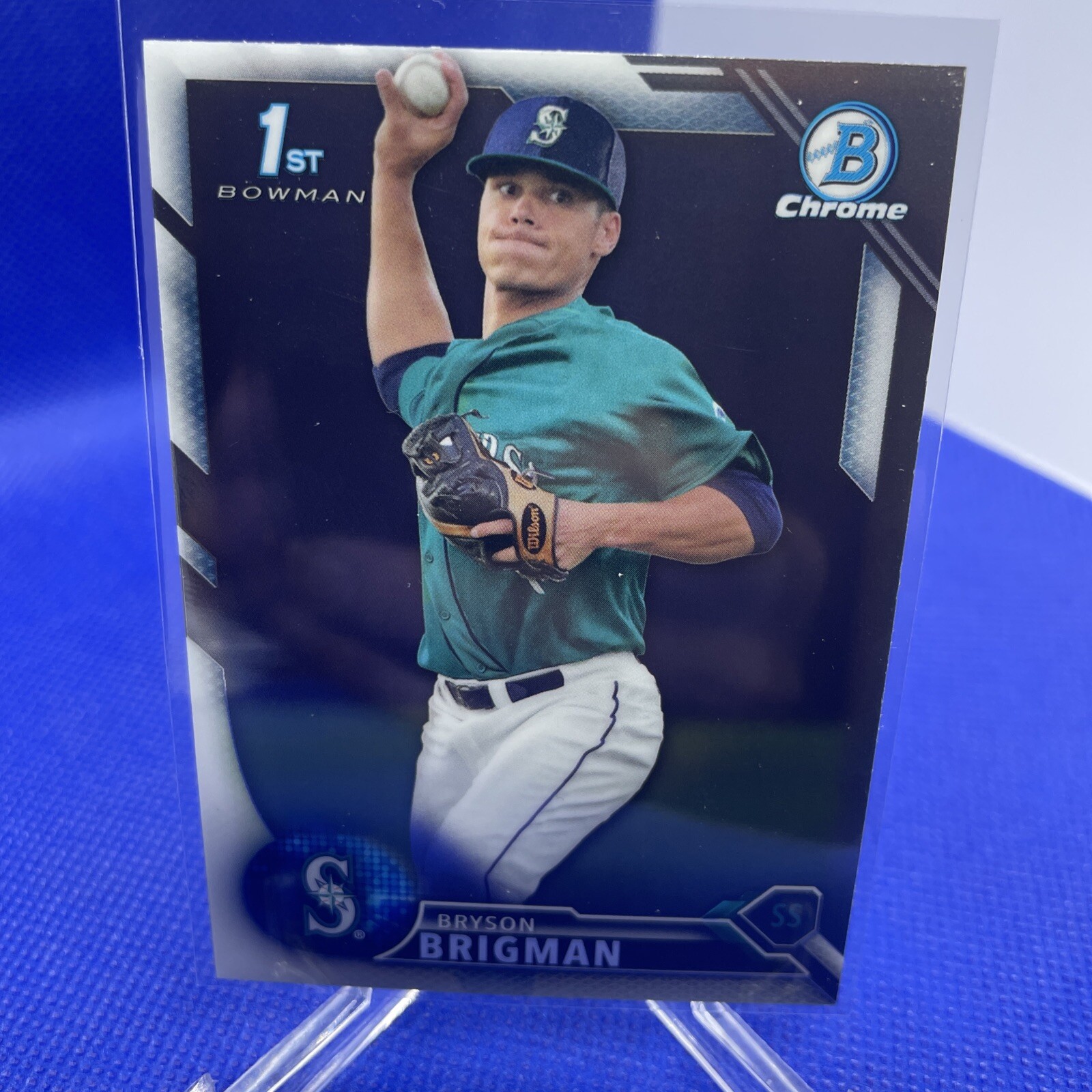 2016 Bowman Draft Silver Bryson Brigman #BD-105 Seattle Mariners 1st ...