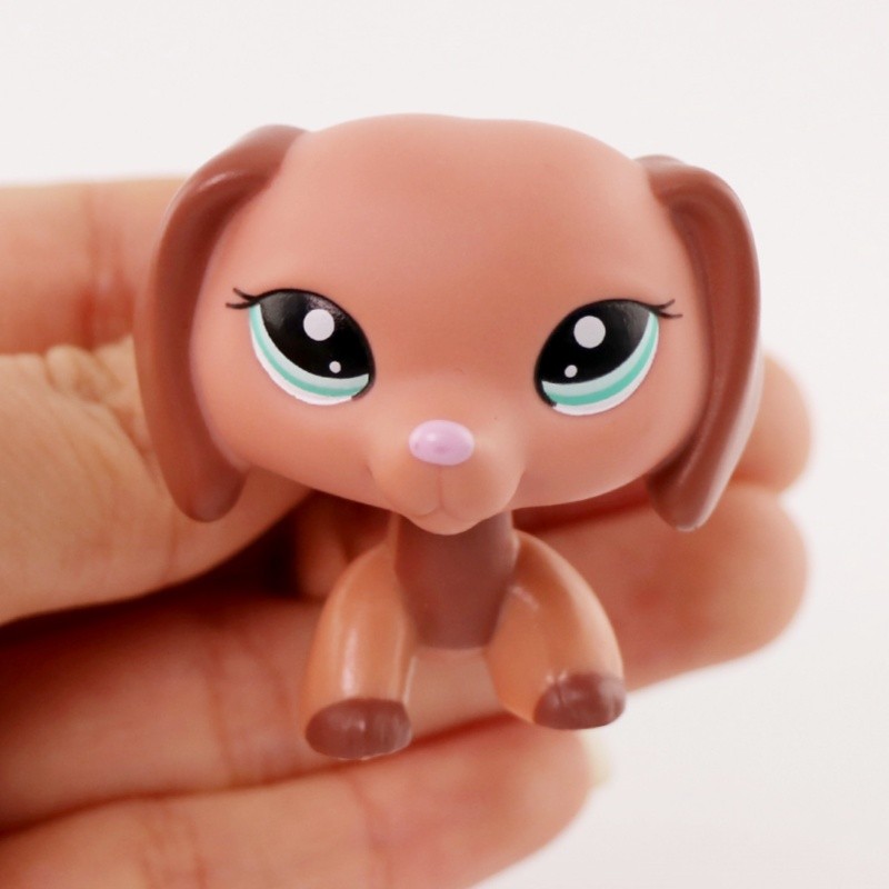 Dachshund LPS Dog Toy for Girl Pet Figure Collectible Animals Mini Dog ...