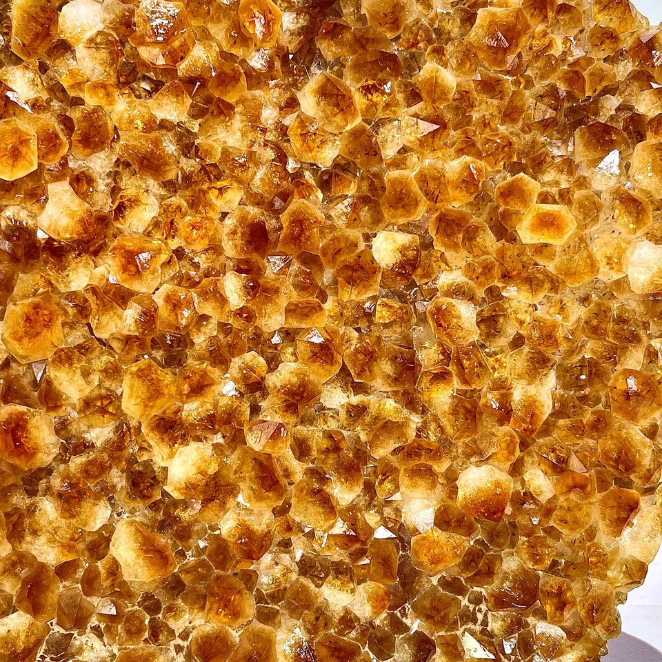 17.18LB Rare natural yellow crystal cluster flower yellow crystal block ...