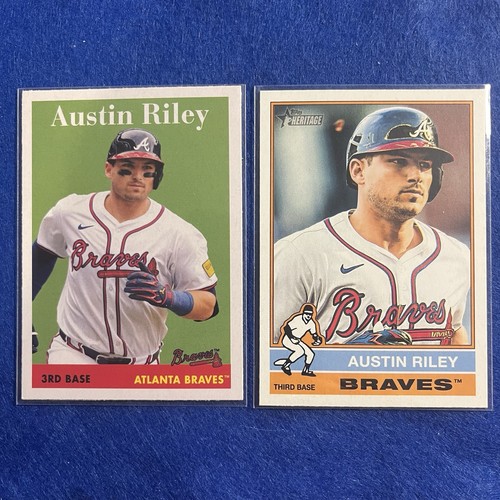 2025 Topps Heritage Austin Riley SP #H25-7, plus Heritage #364 | eBay
