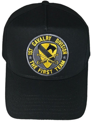 US ARMY 1ST CAV DIV FIRST TEAM CAVALRY DIVISION HAT CAP VETERAN FORT ...