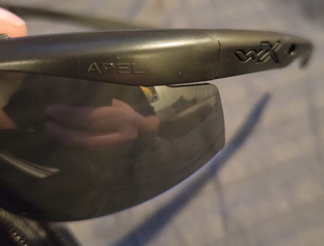 Wiley X Chtal1 Talon Sunglasses Matte Black Frame Smoke/clear Lenses ...