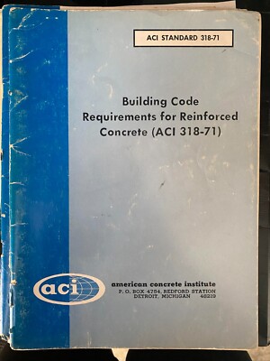 ACI 318-71 Building Code Requirements For Reinforced Concrete with ...