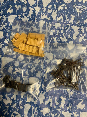 TRAIN TRACK ACCESSORIES TELEPHONE POLES RAILROAD TIE STACKS LUMBER ...