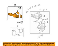 Saturn GM OEM 08-10 Vue Air Cleaner Outlet-to Intake Tube Duct Hose ...