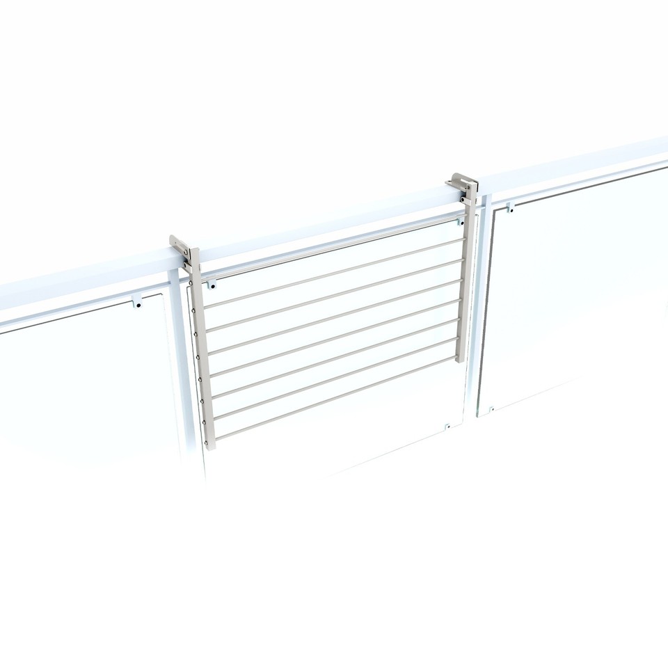 Balcony Foldable Clothes Drying Rack for Terraces Balconies Railings ...