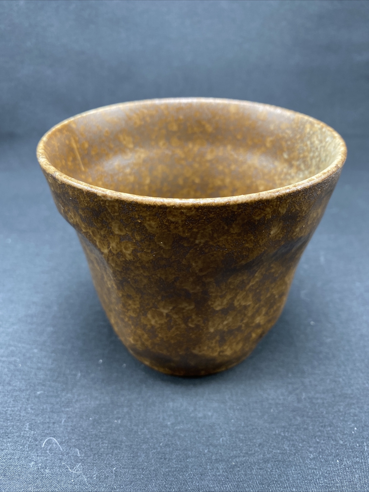 Set of 2 Kafuh Japanese Ceramic Sake Tea Cups Handleless Brown 3-1/4 ...