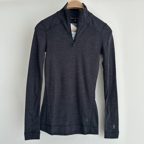 Smartwool Base Layer Womens XS Merino Wool 250 Thermal 1/4 Zip Pullover ...