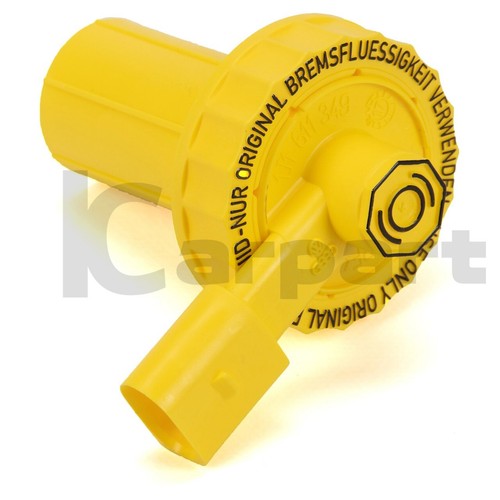 Brake fluid reservoir yellow cap with level sensor VW AUDI SEAT SKODA ...