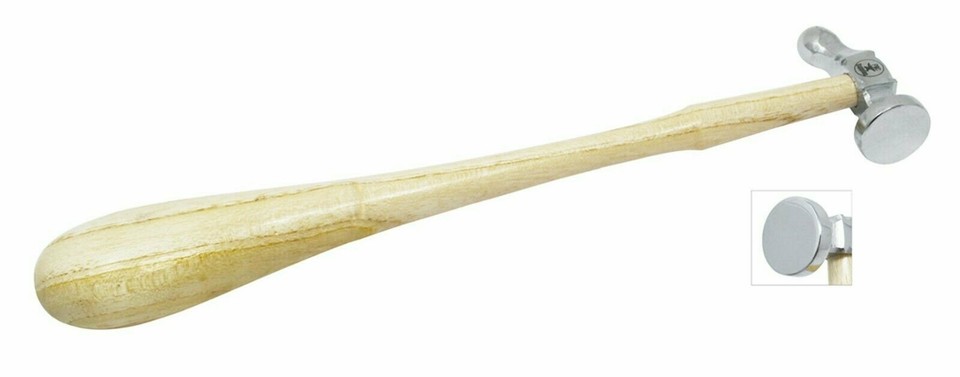1" Flat Face German-Style Chasing Hammer Jewelry Making Metal ...