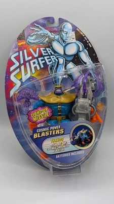 1997 Marvel Comics Thanos Silver Surfer Cosmic Power Blasters Action ...
