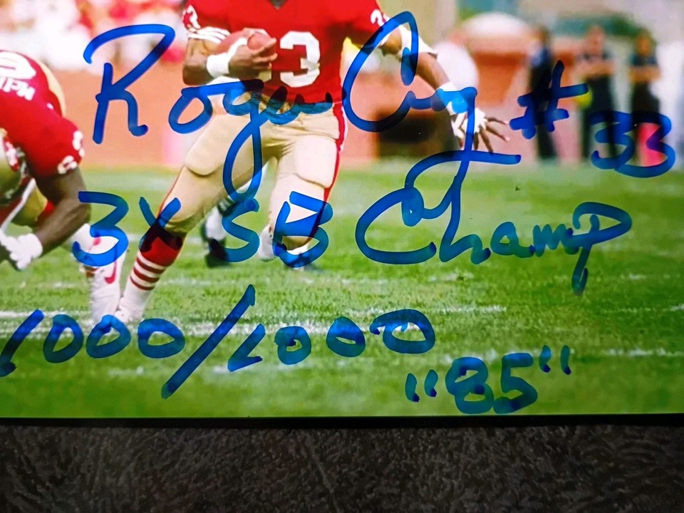 ROGER CRAIG Hand Signed Autograph 4X6 PHOTO - 3X SUPER BOWL CHAMPION ...