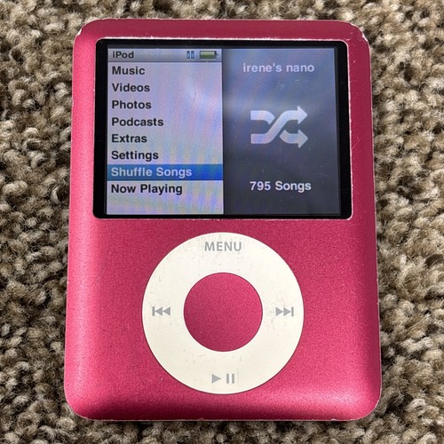 Apple iPod Nano 3rd Generation 8GB - Product Red - A1236 - Tested ...