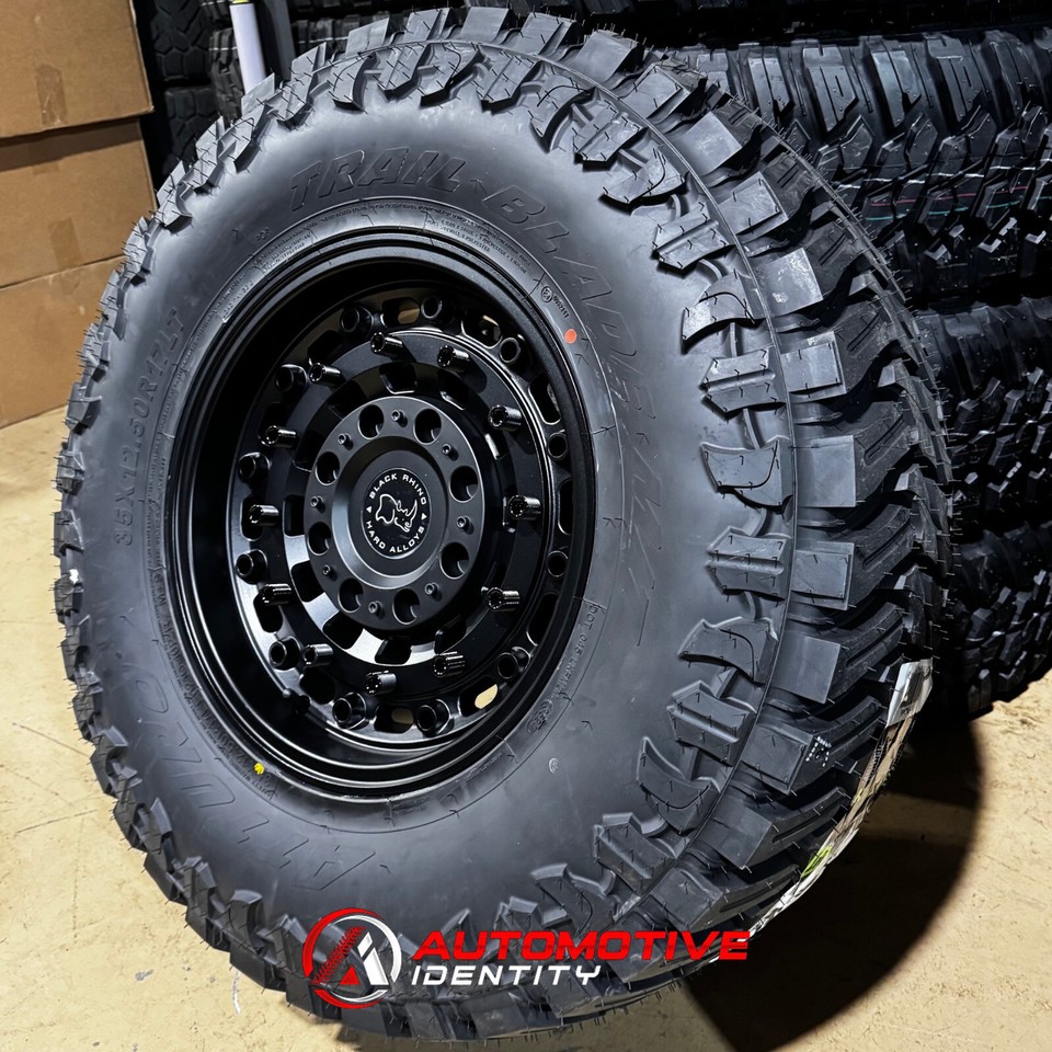 5) 17x9.5 Black Rhino Arsenal Wheels 35" Atturo MT Tires 5x5 Jeep ...