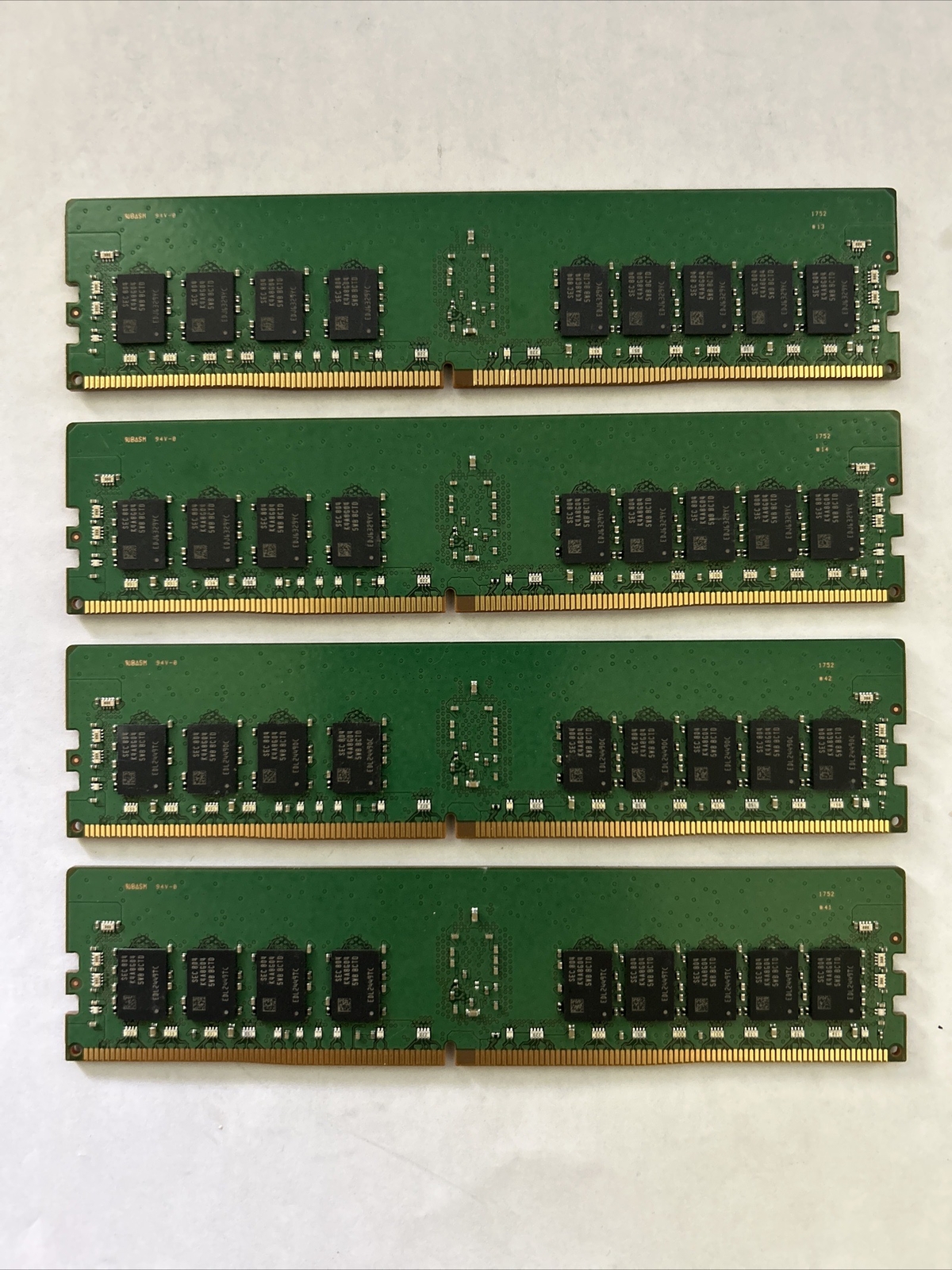 64GB Server RAM KIT Samsung 4x16GB PC4-2666 1Rx4 DDR4 RDIMM ECC REG ...