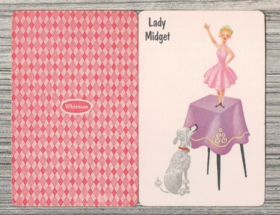 Vintage Old Maid Swap Playing Card-Lady Midget-7796 | eBay
