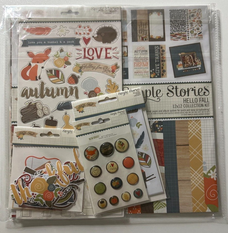 Simple Stories 12 x 12 Kit Lots-Variations Available Available-U Choose ...