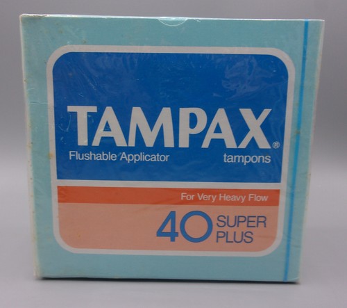 Vintage 80s Tampax Tampons 40 Super Plus Movie/TV Prop -New Old Stock ...