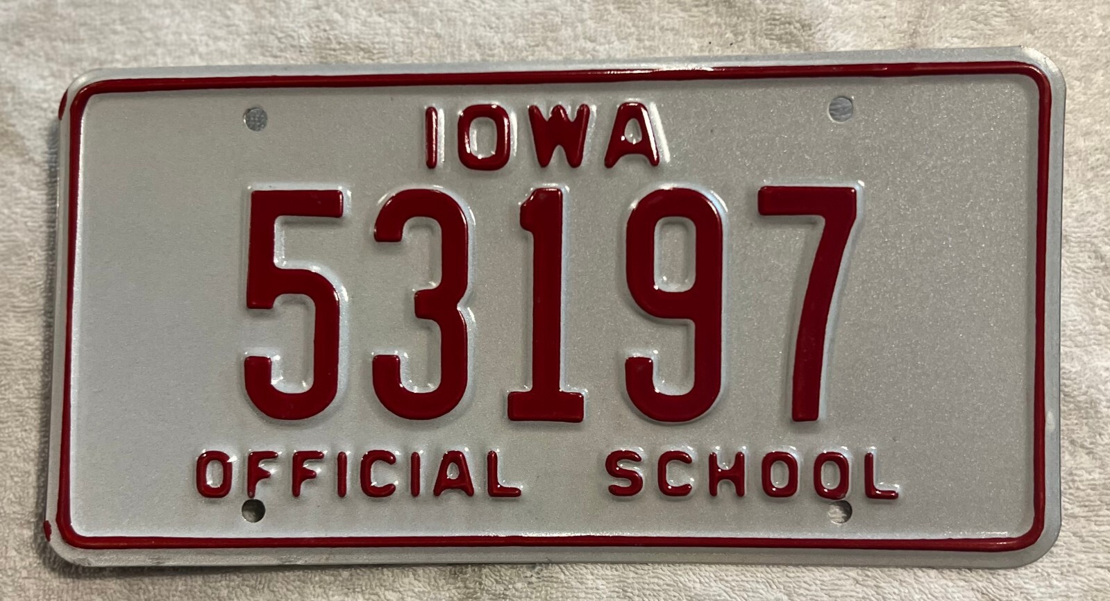 LICENSE PLATE IOWA OFFICIAL SCHOOL 53197 | eBay
