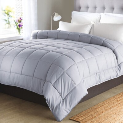 Coverless Duvets 1.5 Tog Blue, Grey or Lavender All Sizes Hollowfibre ...