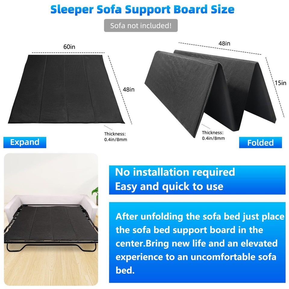 Imperius® Sleeper Sofa Bed Support Board,Sleeper Queen 48x60" | eBay