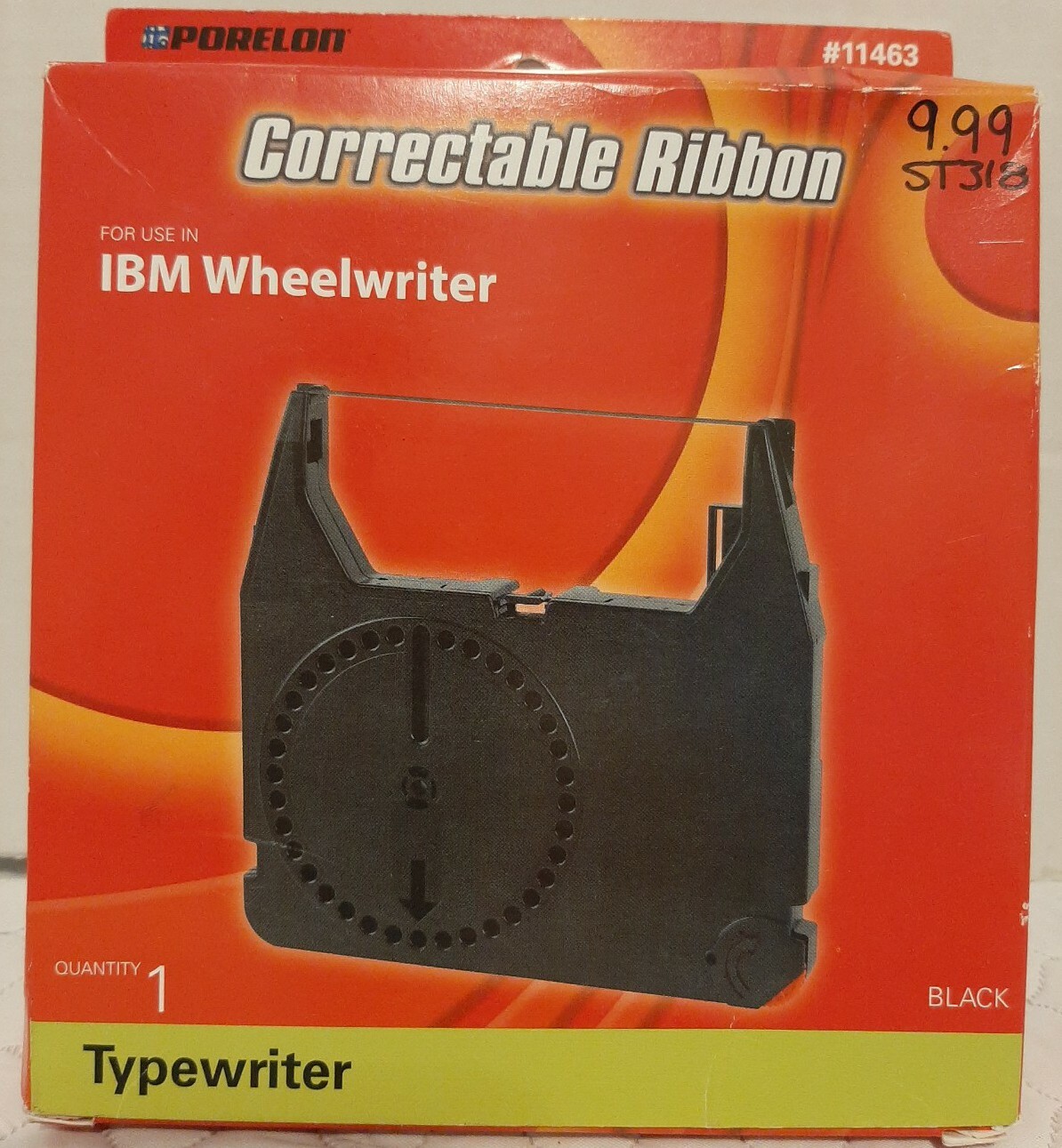 Porelon 11463 IBM Wheelwriter 3, 5, 6 Correctable Mylar Black ...