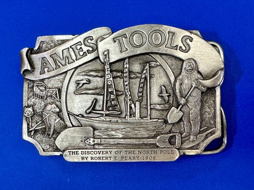 North Pole Discovery Ames Tools 1983 Siskiyou Belt Buckle Lawn & Garden ...