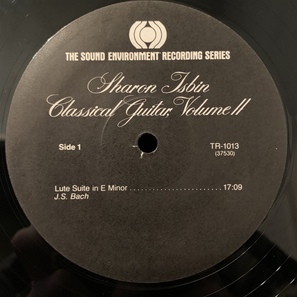 SHARON ISBIN guitar - Vol. II Bach Britten Brouwer SOUND ENVIRONMENT ST ...