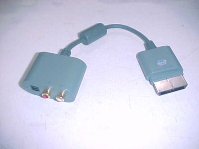 Microsoft Xbox 360 Audio Adaptor RCA Optical and Stereo AV OEM X808221 ...
