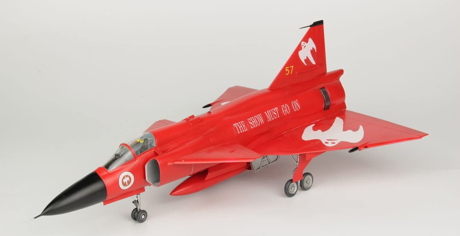 1/48 Flygvapnet AJS37 Viggen 'Red Viggen' The Show Must Go On Model Kit ...