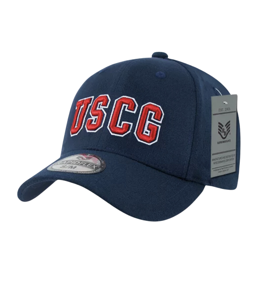 United States Coast Guard USCG Flex Military Baseball Fit Ball Cap Hat ...