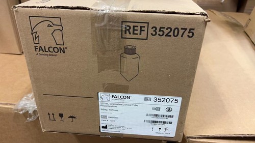 Falcon 352075 PP Centrifuge Tube Conical Bottom w/ Plug Screw Cap 225mL 48/Case | eBay