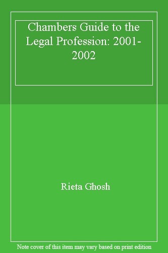 Chambers Guide to the Legal Profession By J (ed) Fairweather ...