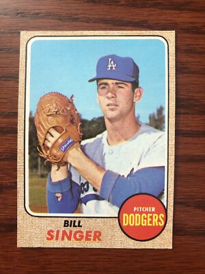 1968 Topps Bill Singer #249 Los Angeles Dodgers | eBay