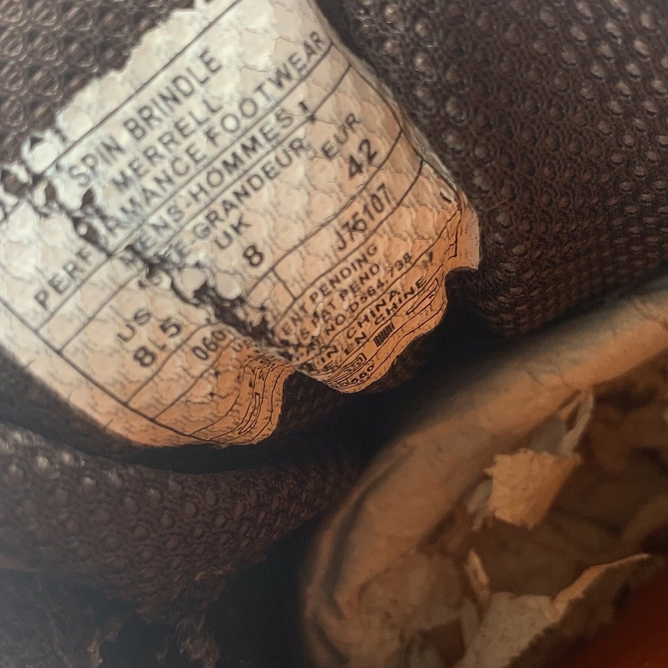 Merrell Mens Intercept Non Waterproof Walking Hiking Shoes | UK 8 EU 42 ...