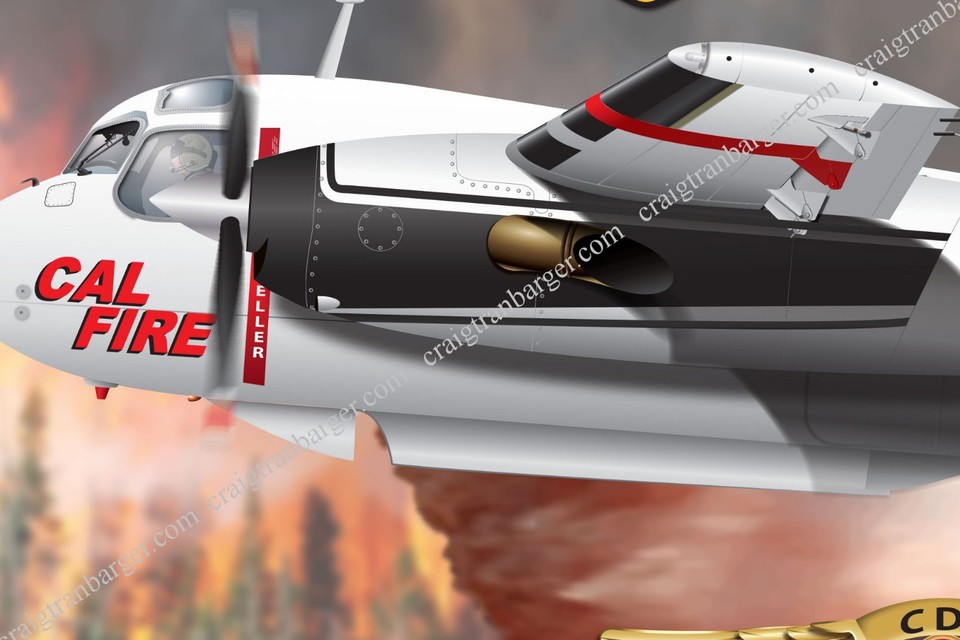Aircraft,Grumman,S2,S2T,airtanker,Cal,Fire,Department,Forestry ...