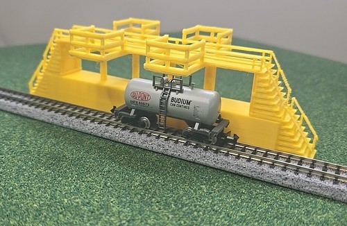 N Scale 1/160 Refueling Platform / Bulk Liquid Loading Platform YELLOW ...